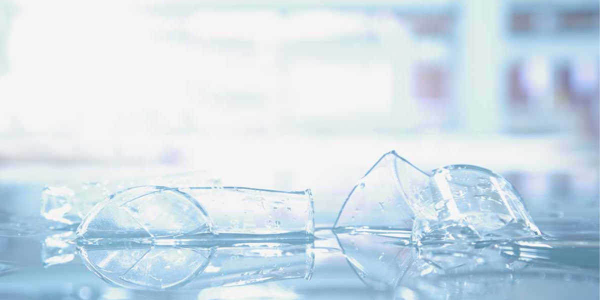 broken lab equipment